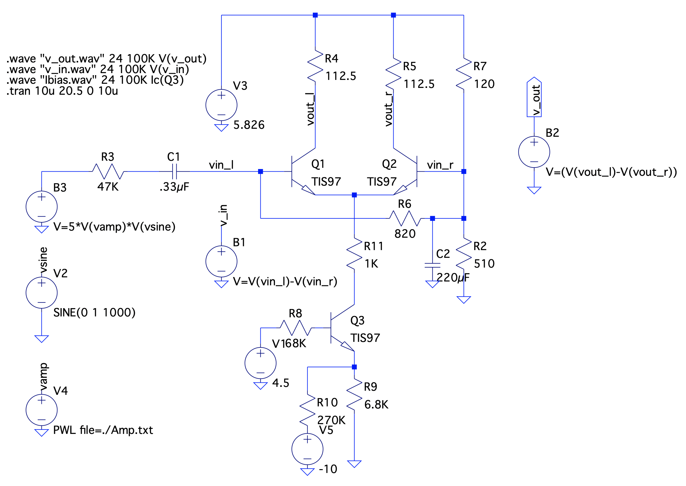 Circuit_Diff_Amp_Sim_High_Res | Inspired by Sound